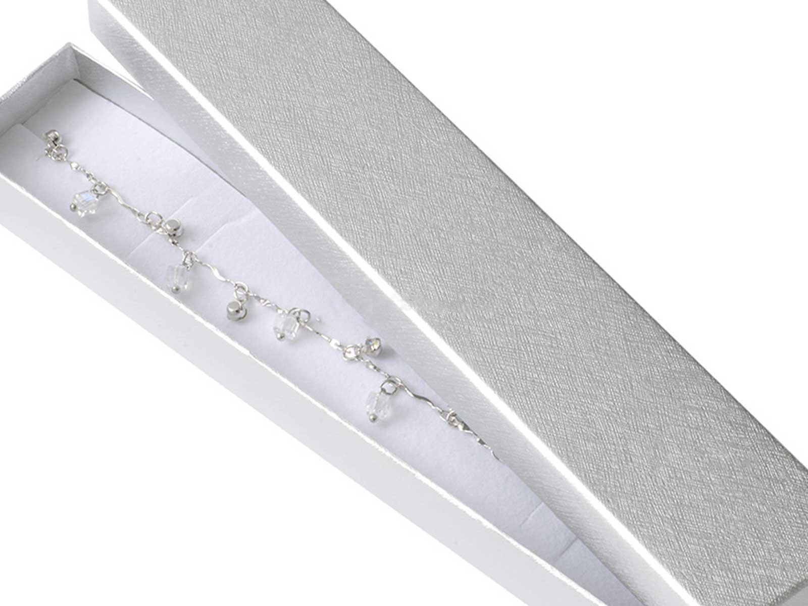 Strieborná papierová darčeková krabička | iSperky.sk